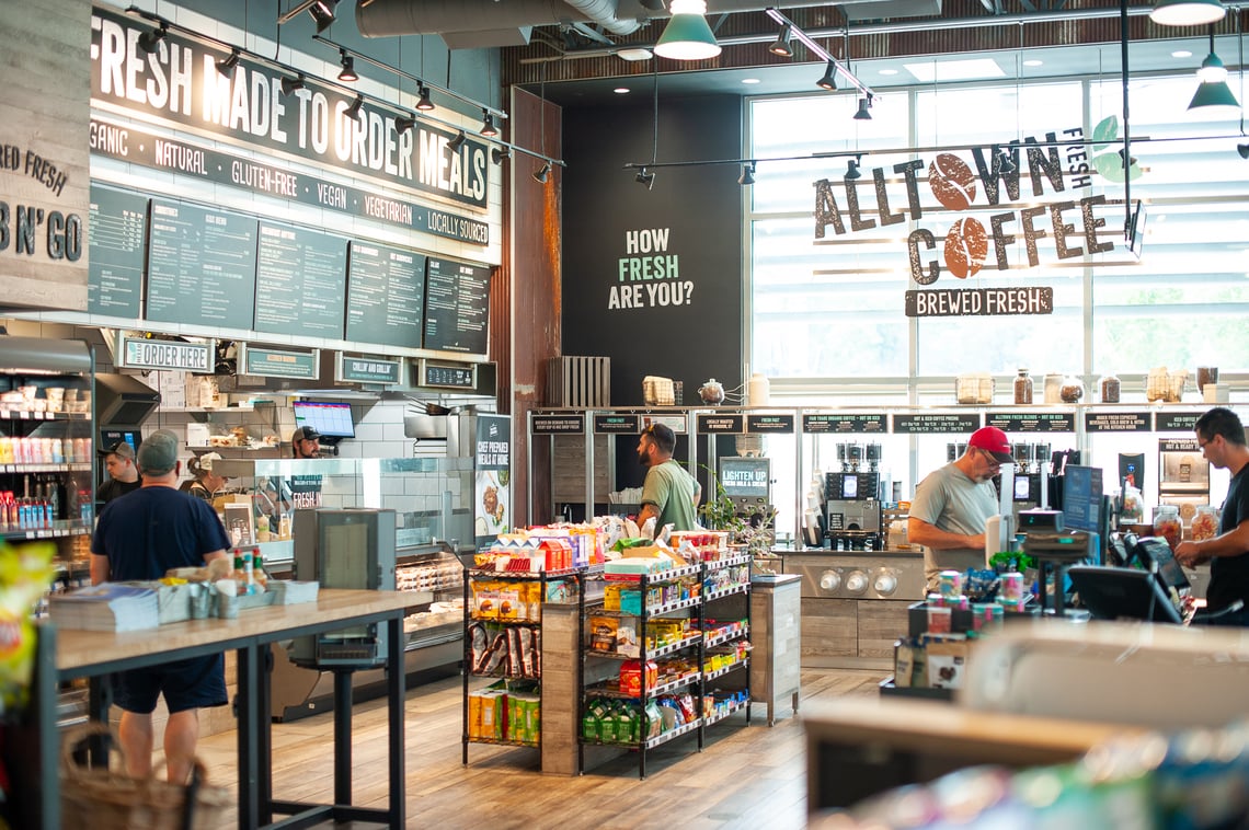We've partnered with convenience store chain Alltown Fresh